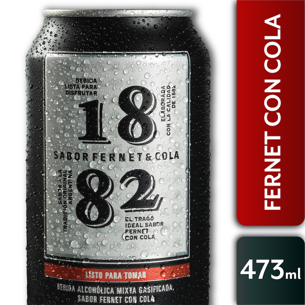 Fernet 1882 con cola 473 ml